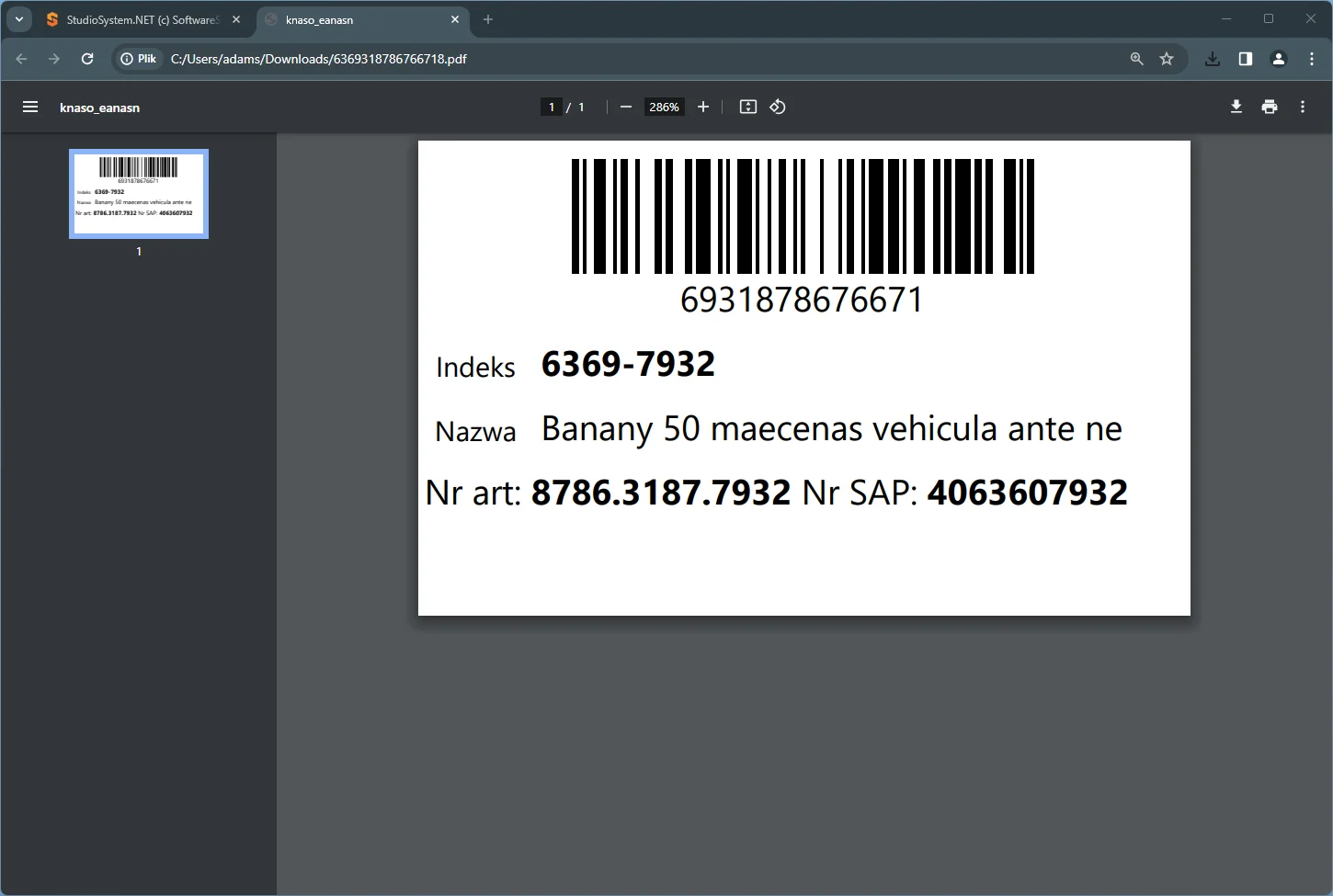 Program WMS - SoftwareStudio Sp. z o.o.