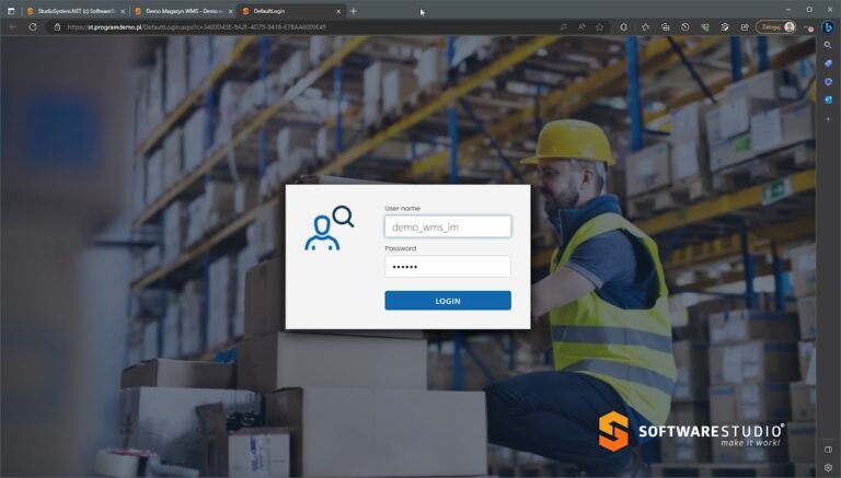 System WMS / Wstęp / Logowanie